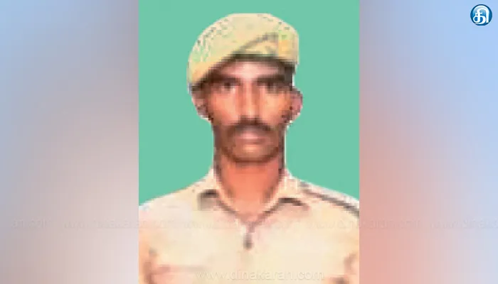 வங்கியில் போலீஸ்காரர் மர்ம மரணம் - Dinakaran